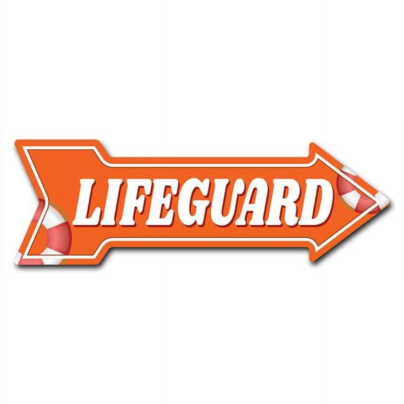 6 x 18 in. Indoor & Outdoor Decor Direction Sticker Vinyl Wall Decals ...