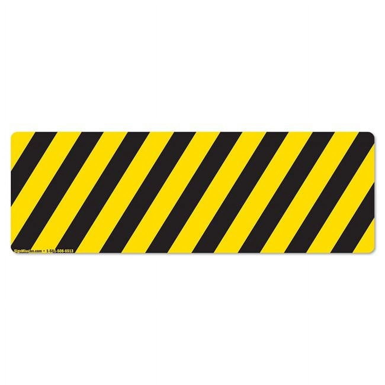6 x 18 in. Non-Slip Floor Marker Vinyl Decal - Striped - Walmart.com