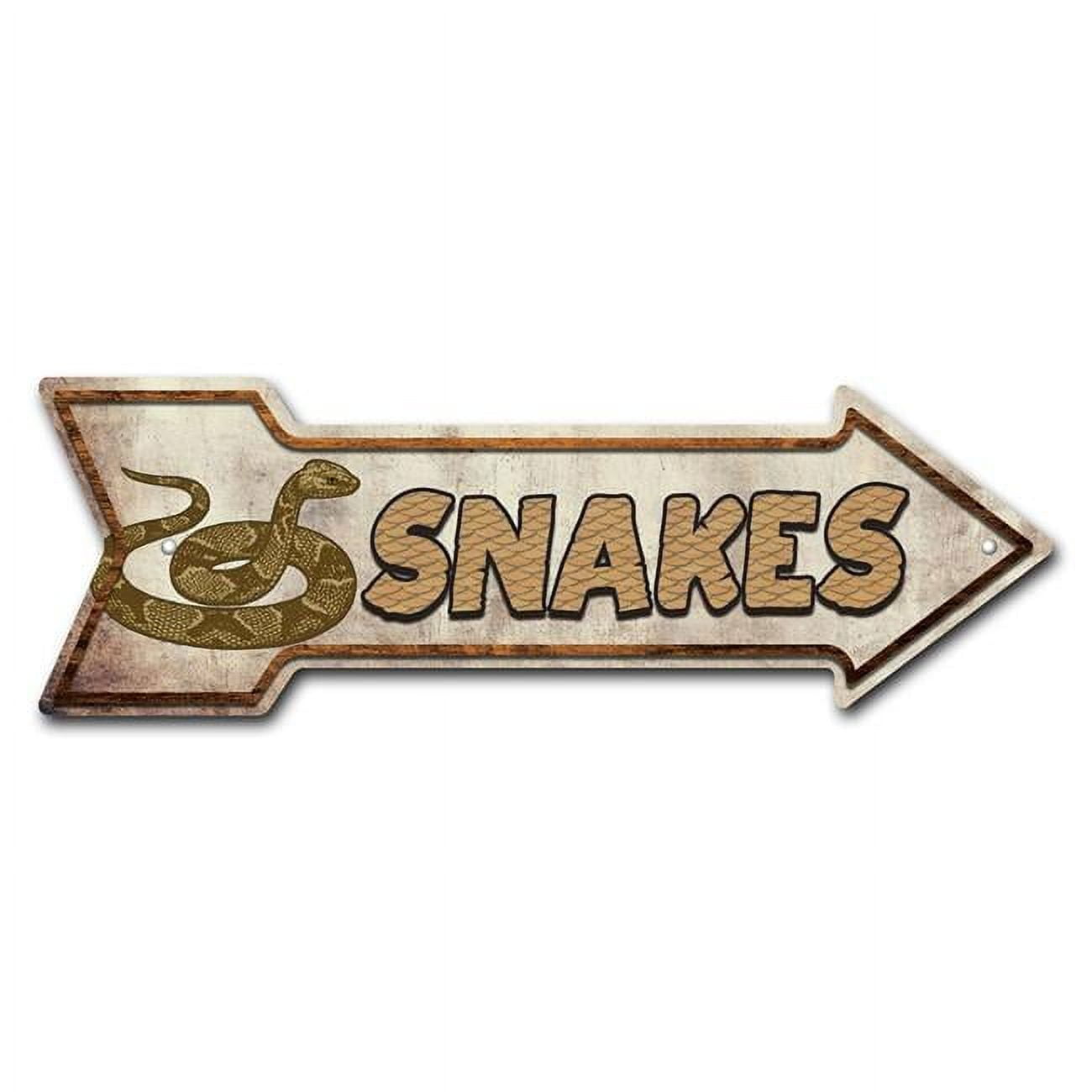 6 x 18 in. Snakes Arrow Sign - Walmart.com