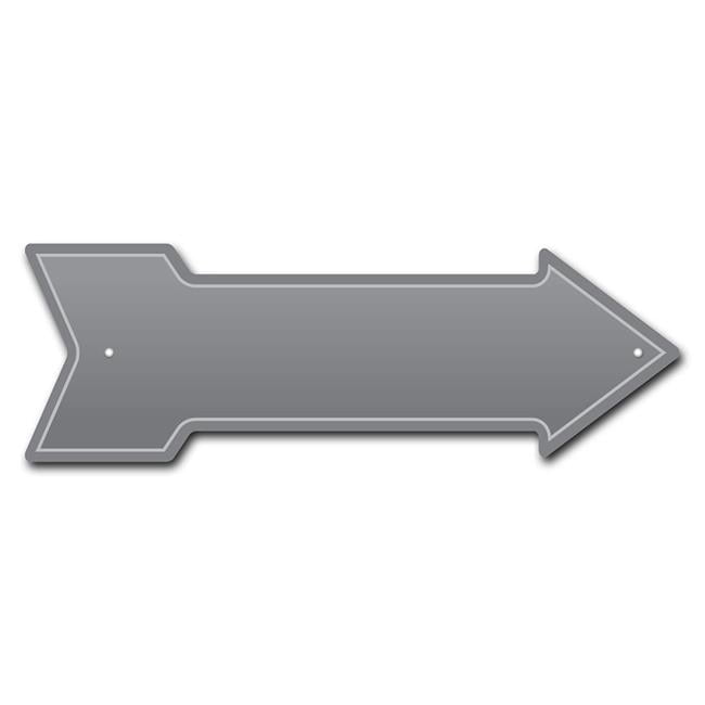 6 x 18 in. Wide Gray Arrow Sign - Walmart.com
