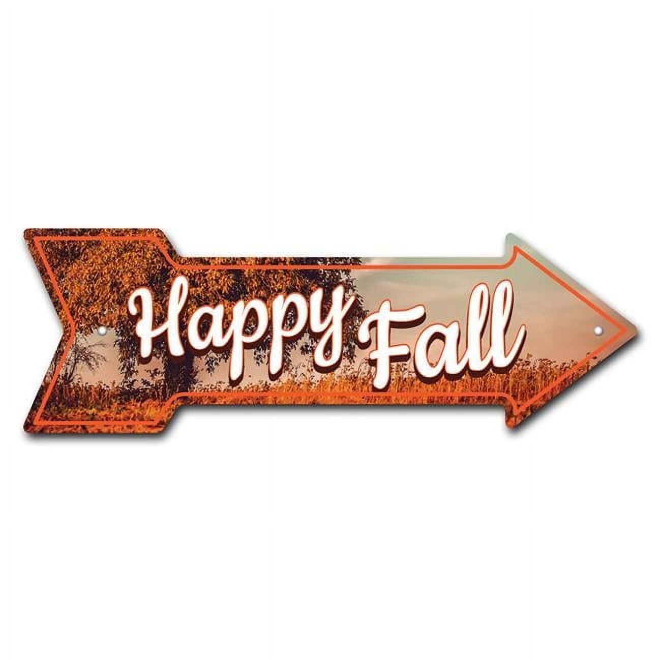 6 x 18 in. Wide Happy Fall Arrow Sign - Walmart.com