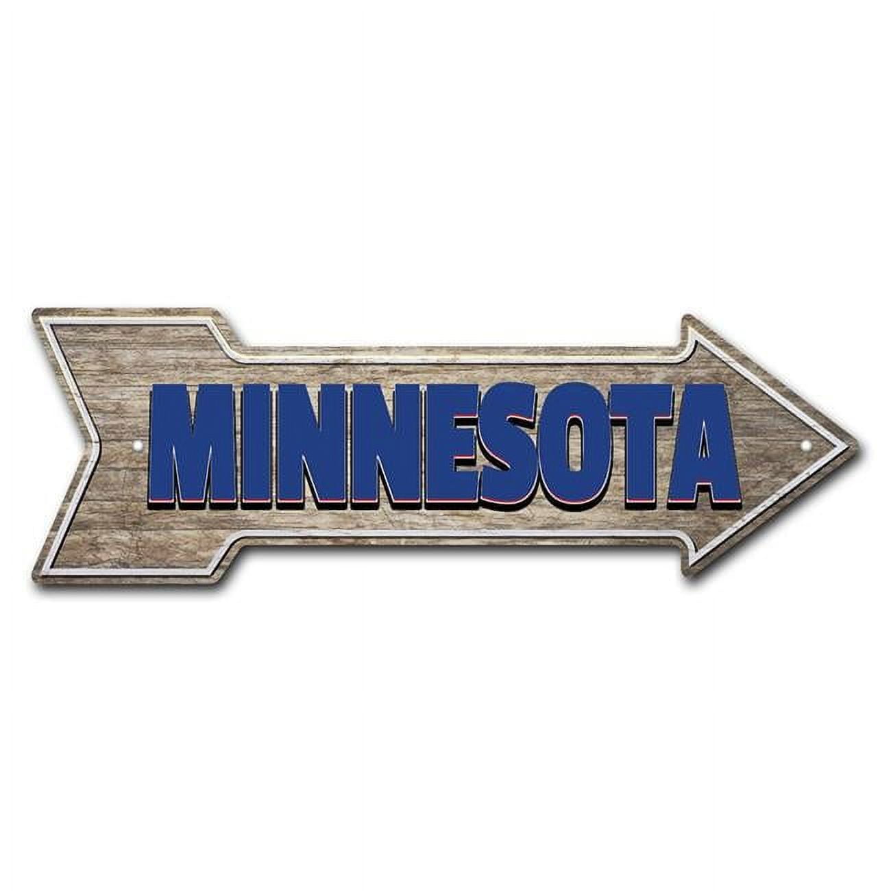 6 x 18 in. Wide Minnesota Arrow Sign - Walmart.com