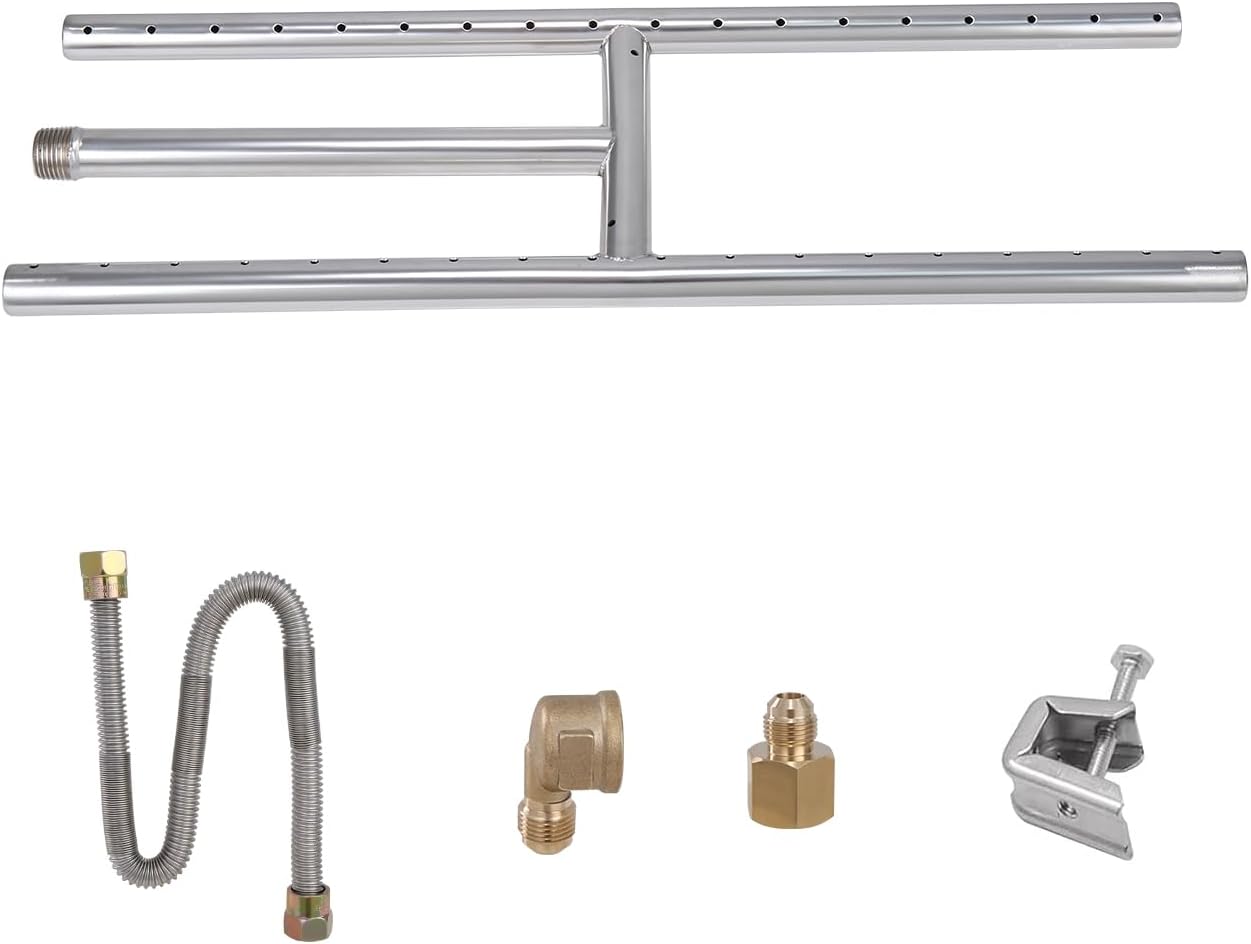 6 x 18 inch Drop-in Fire Pit Pan, Rectangular Stainless Steel Fire Pit ...