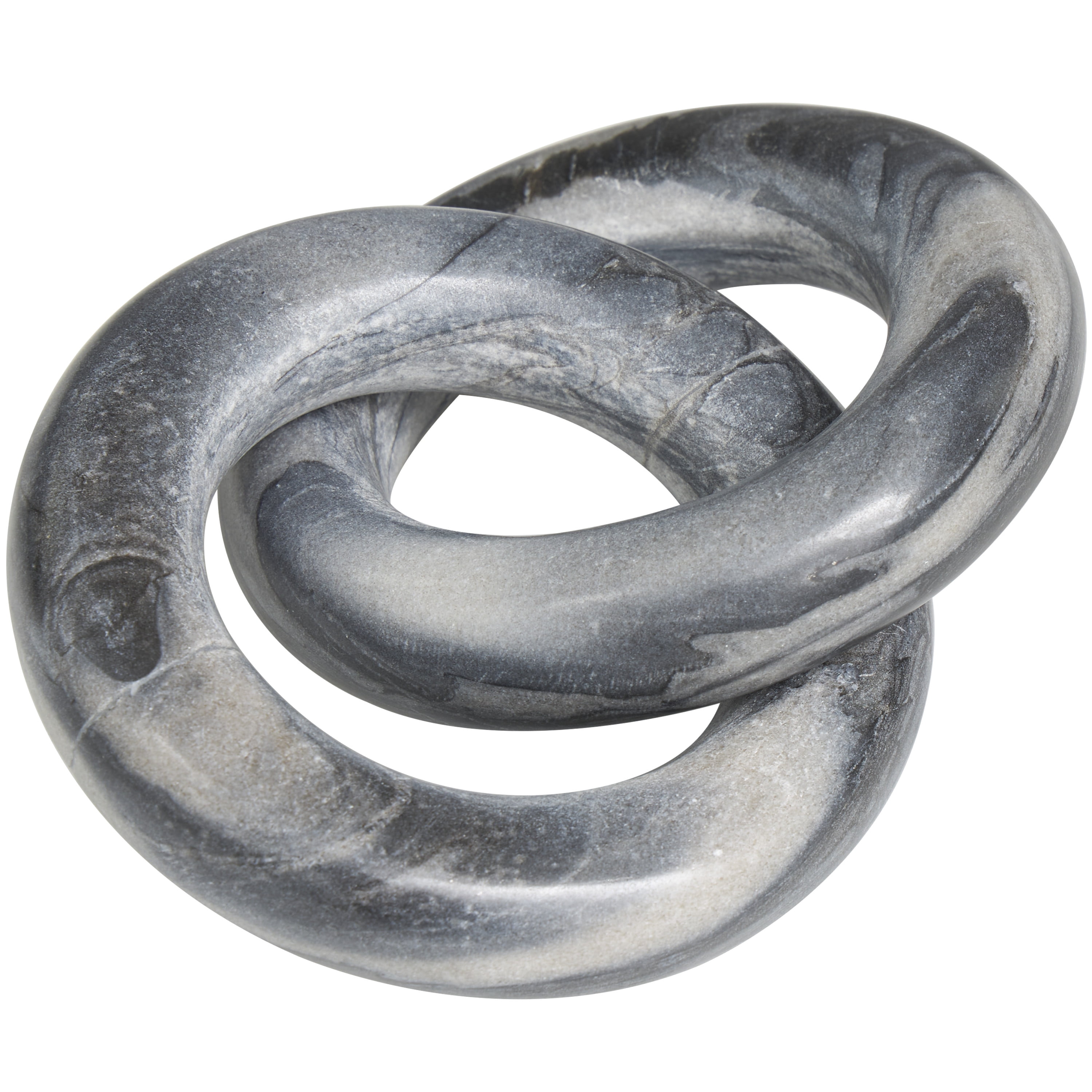 DecMode Black Marble Geometric Link Chain Sculpture - Walmart.com