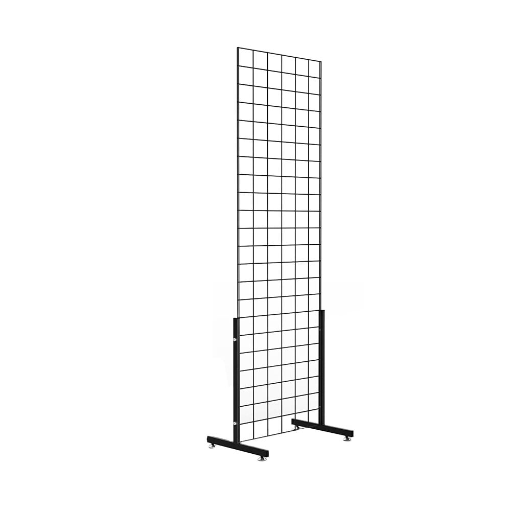 6"x 2" Wire Grid Panel Tower with T-Base Floorstanding, Thicker 5mm ...