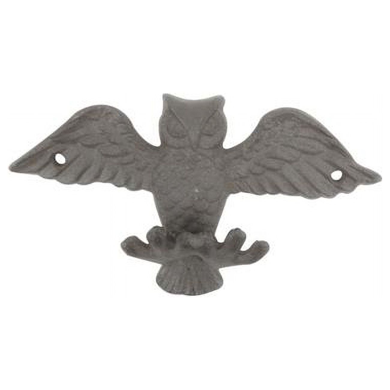 6 x 2 x 3.5 in. Cast Iron Flying Owl Decorative Metal Talons Wall Hooks ...