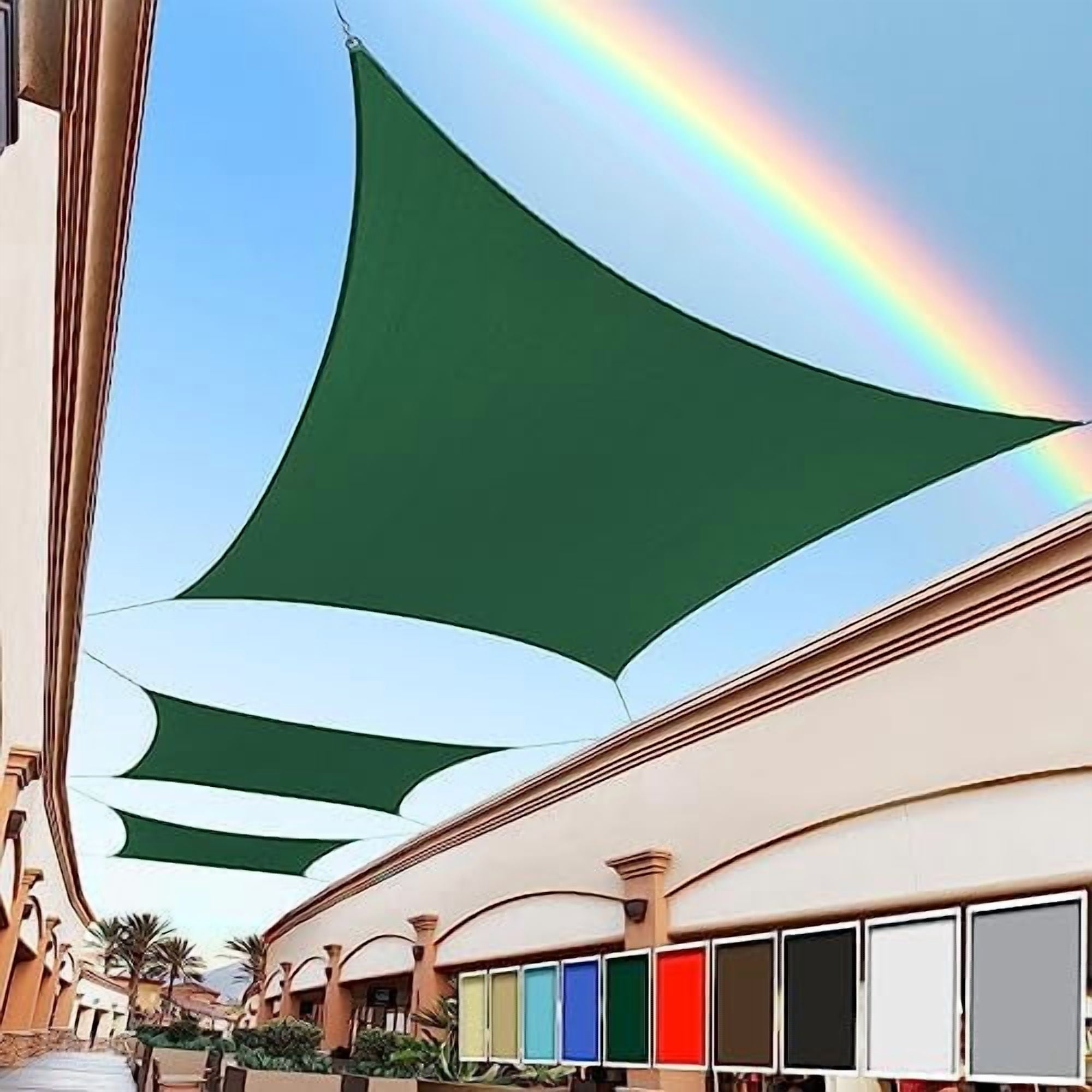 6' x 23' Green Rectangle Square Sun Shade Sail Order to Make RTAPR1220 ...