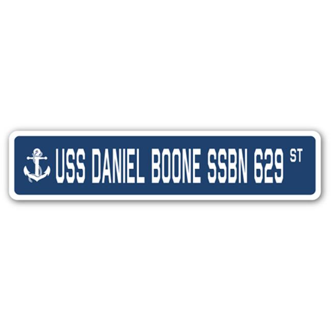6 x 24 in. A-16 Street Sign - USS Daniel Boone SSBN 629 - Walmart.com