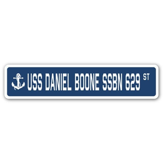 6 x 24 in. A-16 Street Sign - USS Daniel Boone SSBN 629 - Walmart.com