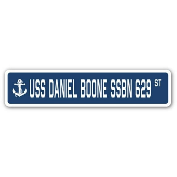 6 x 24 in. A-16 Street Sign - USS Daniel Boone SSBN 629 - Walmart.com