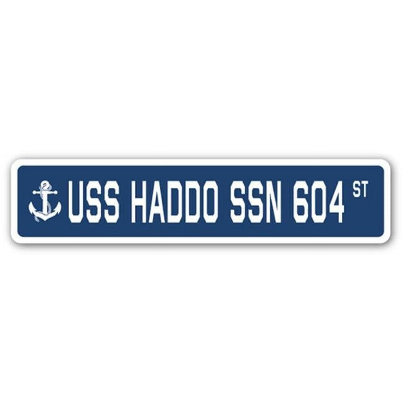 6 x 24 in. A-16 Street Sign - USS Haddo SSN 604 - Walmart.com