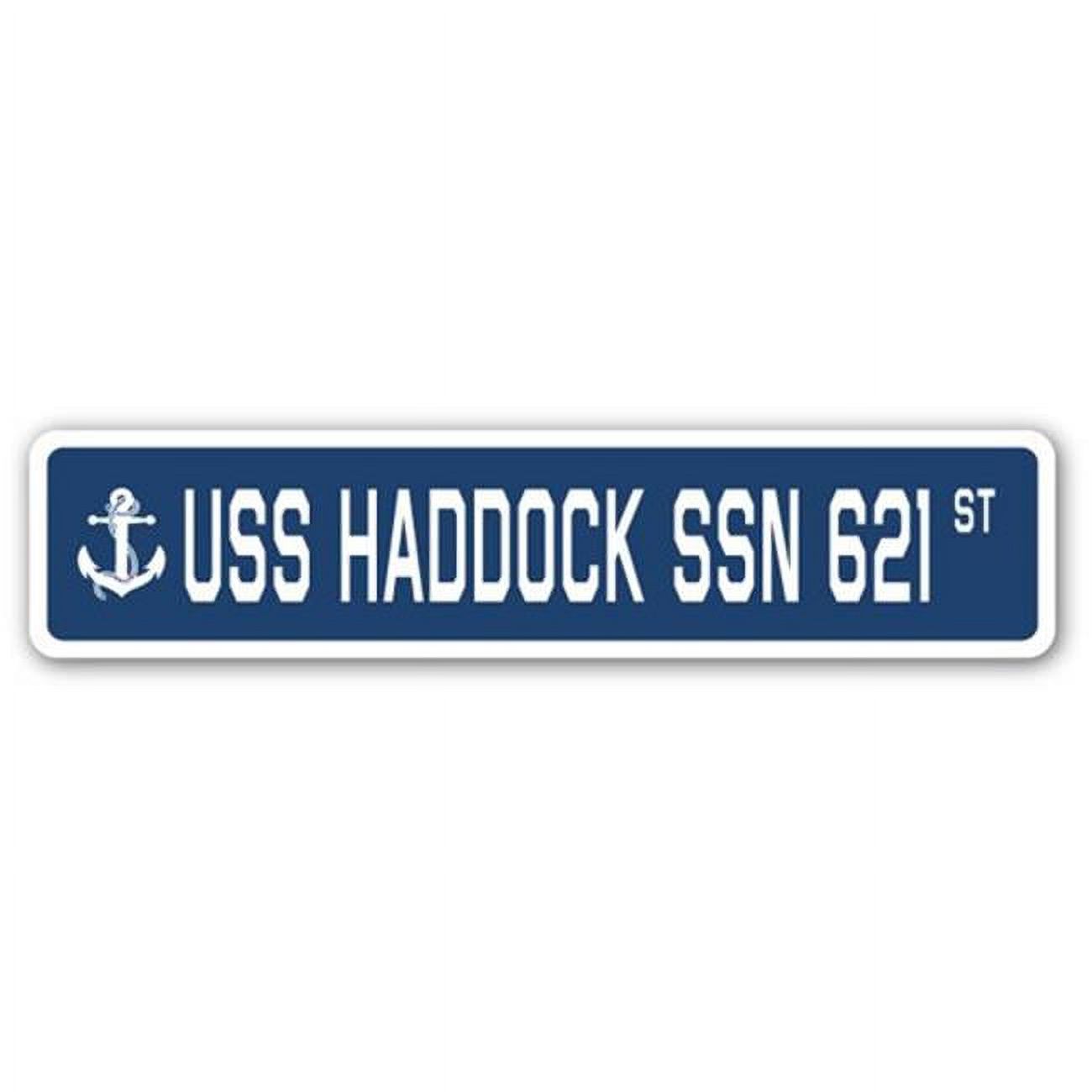 6 x 24 in. A-16 Street Sign - USS Haddock SSN 621 - Walmart.com