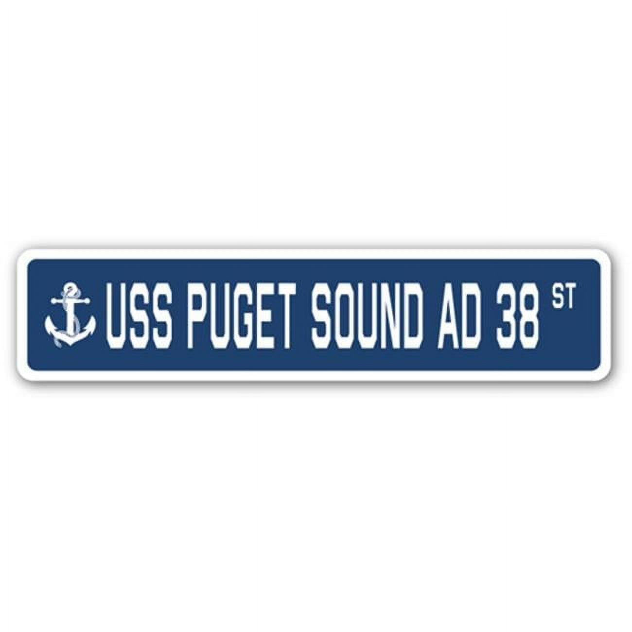 6 x 24 in. A-16 Street Sign - USS Puget Sound AD 38 - Walmart.com