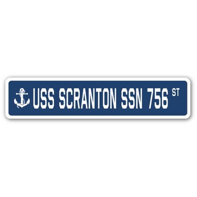 6 x 24 in. A-16 Street Sign - USS Scranton SSN 756 - Walmart.com