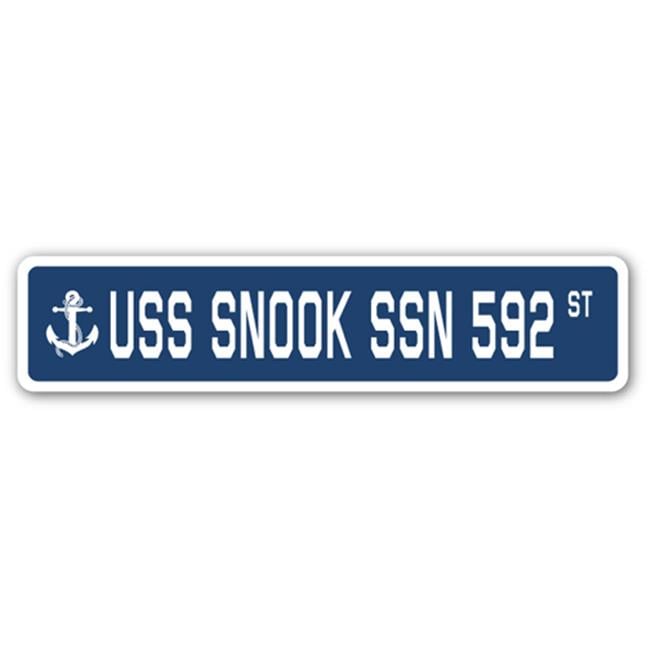 6 x 24 in. A-16 Street Sign - USS Snook SSN 592 - Walmart.com