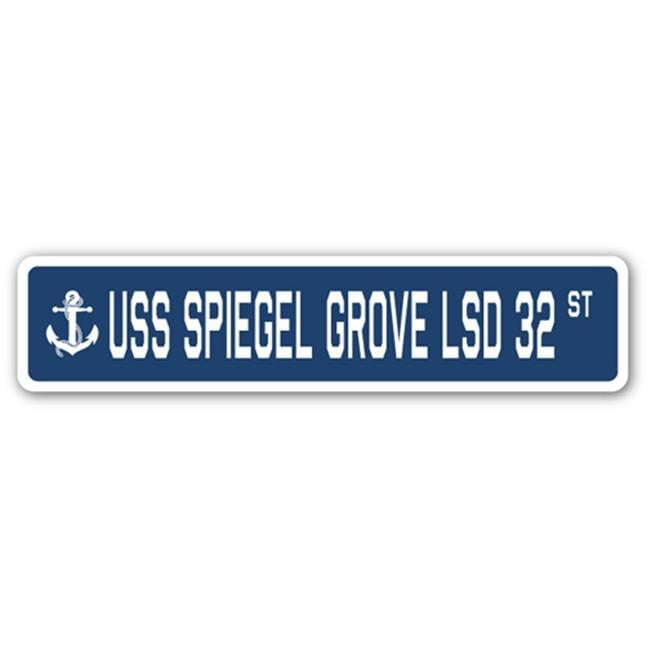 6 x 24 in. A-16 Street Sign - USS Spiegel Grove LSD 32 - Walmart.com