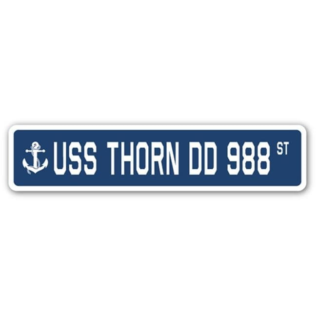 6 x 24 in. A-16 Street Sign - USS Thorn DD 988 - Walmart.com