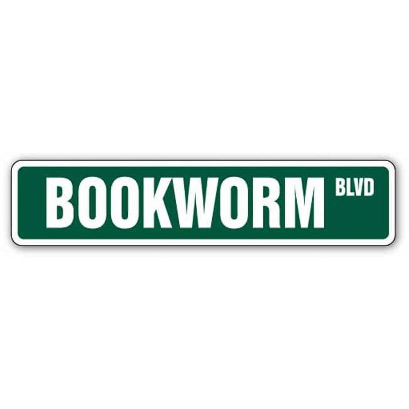 6 x 24 in. Bookworm Street Sign - Walmart.com