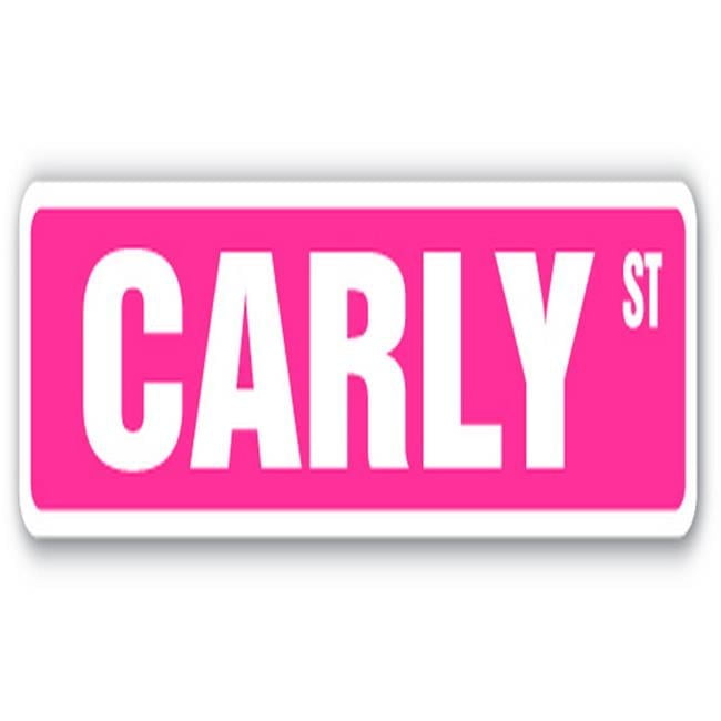 6 x 24 in. Childrens Name Room Decal Street Sign - Carly - Walmart.com