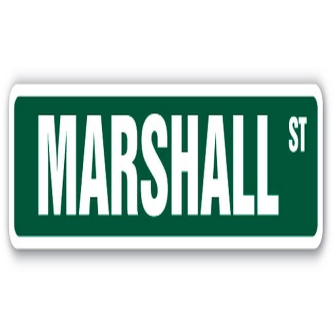 6 x 24 in. Childrens Name Room Decal Street Sign - Marshall - Walmart.com
