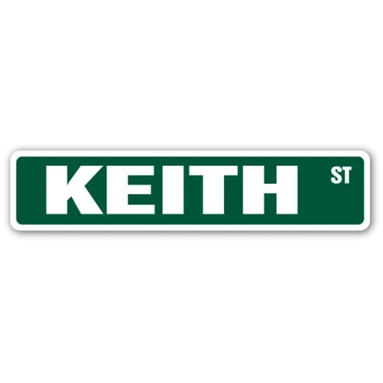 6 x 24 in. Childrens Name Room Street Sign - Keith - Walmart.com