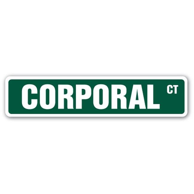 6 x 24 in. Corporal Street Sign - US Army Marine CPL Military - Walmart.com