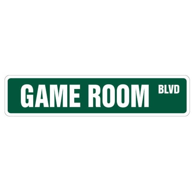 6 x 24 in. Game Room Street Sign - Walmart.com