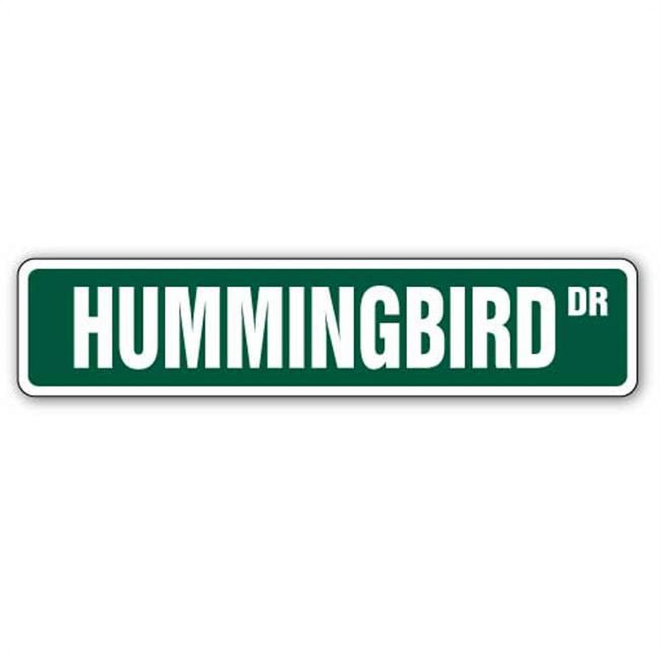 6 x 24 in. Hummingbird Street Sign - Bird Red Watcher Watching Birding ...