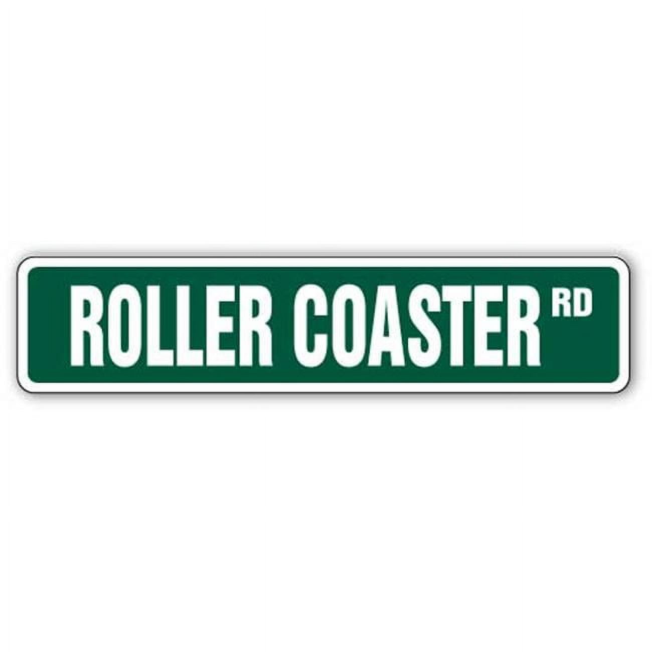 6 x 24 in. Roller Coaster Street Sign - Walmart.com