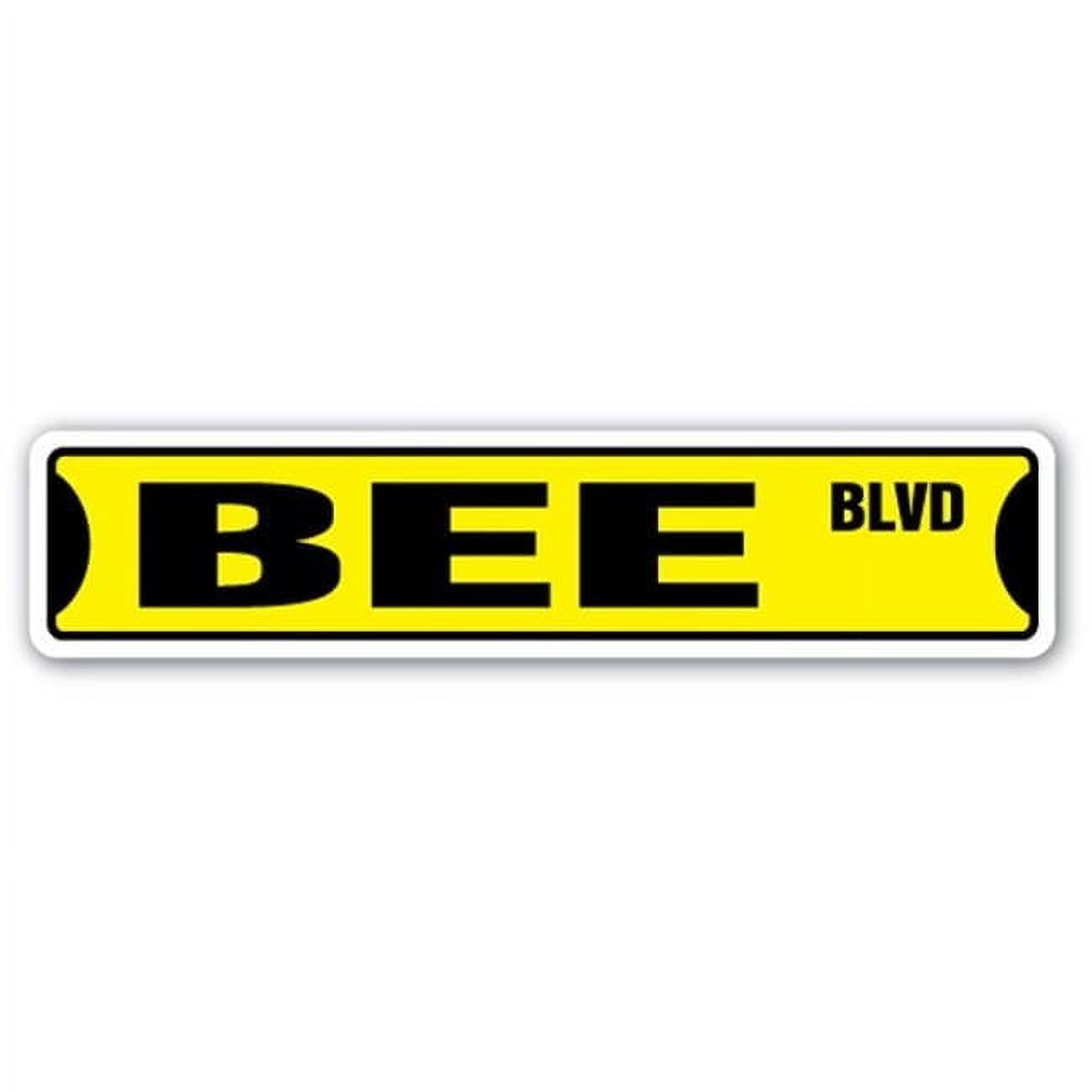 6 x 24 in. Street Sign - Bee - Bumble Honey Insect Pollen Pollination ...