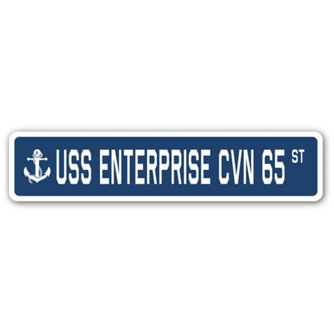 6 x 24 in. USS Enterprise CVN 65 Street Sign - Walmart.com