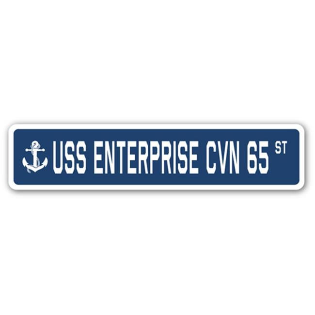 6 x 24 in. USS Enterprise CVN 65 Street Sign - Walmart.com