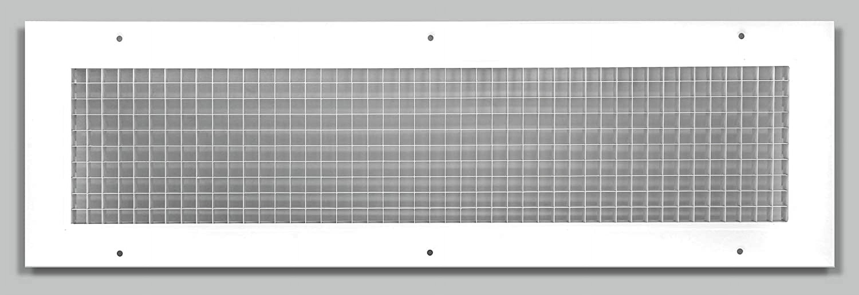 6" x 24" or 24" x 6" Cube Core Eggcrate Return Air Grille - Aluminum ...