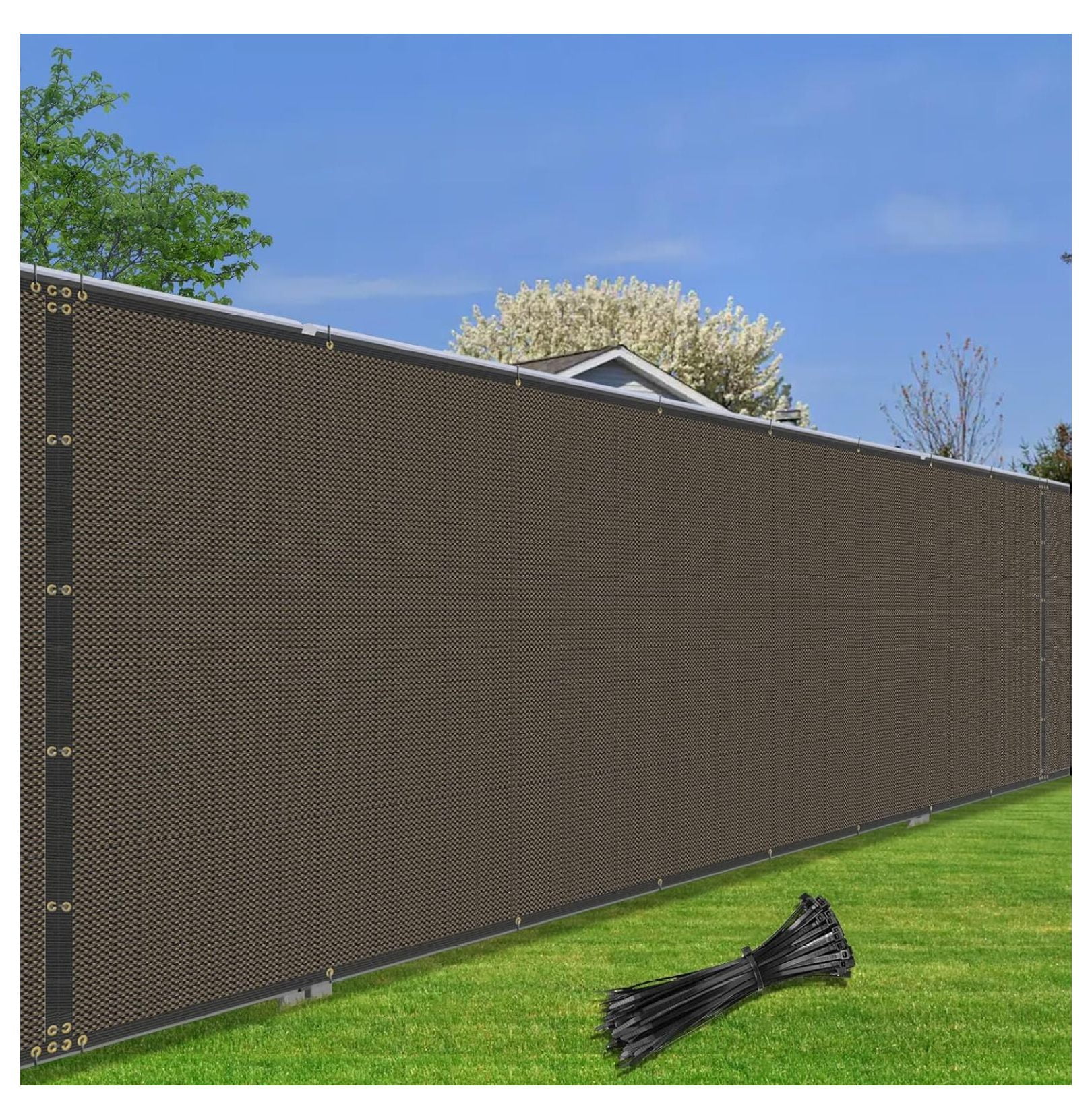 6' x 25' Privacy Fence Screen Heavy Duty Windscreen Fencing Mesh Shade ...