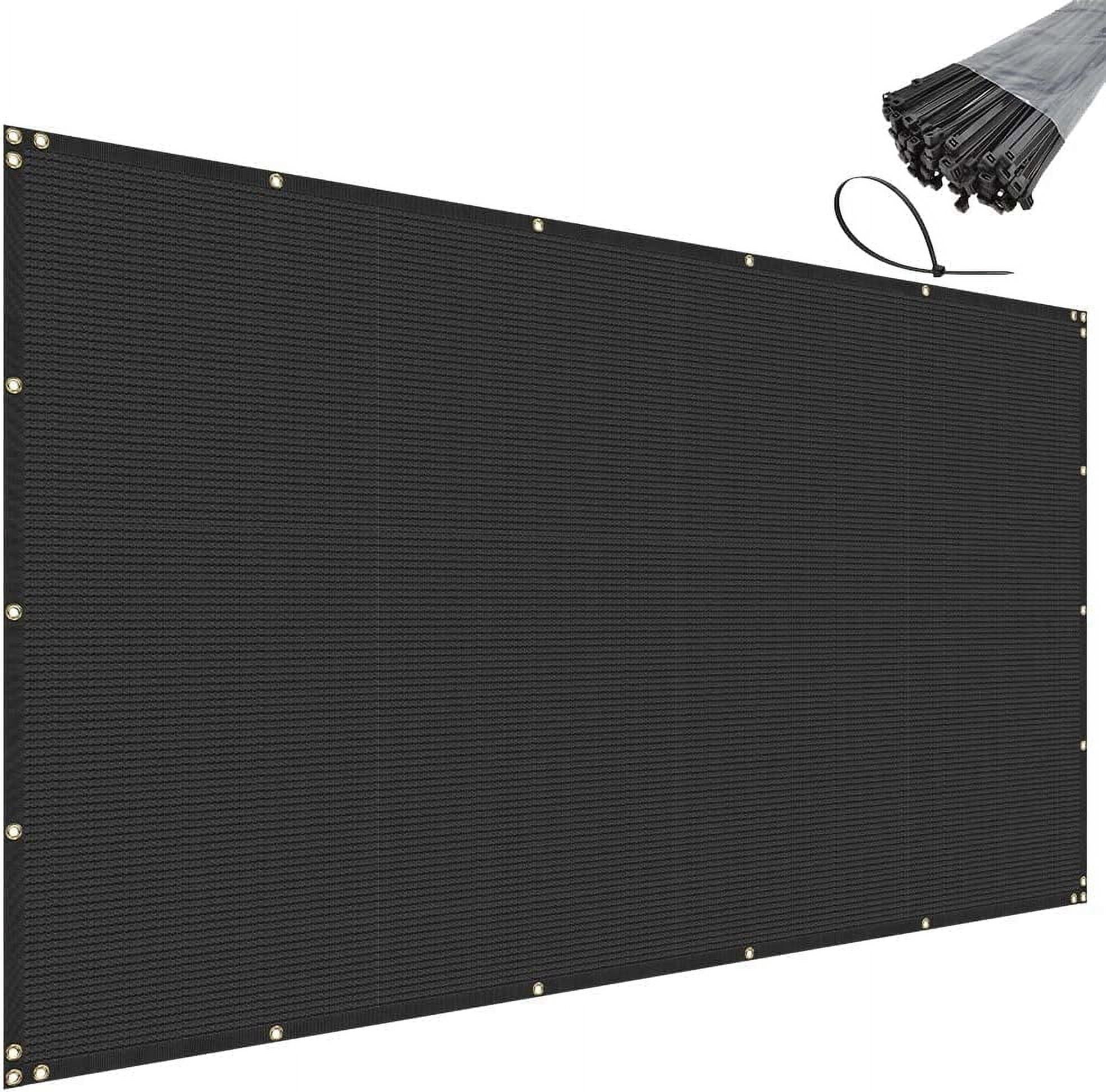 6' x 26' Black Privacy Fence Screen, Heavy Duty Windscreen Net Shade ...