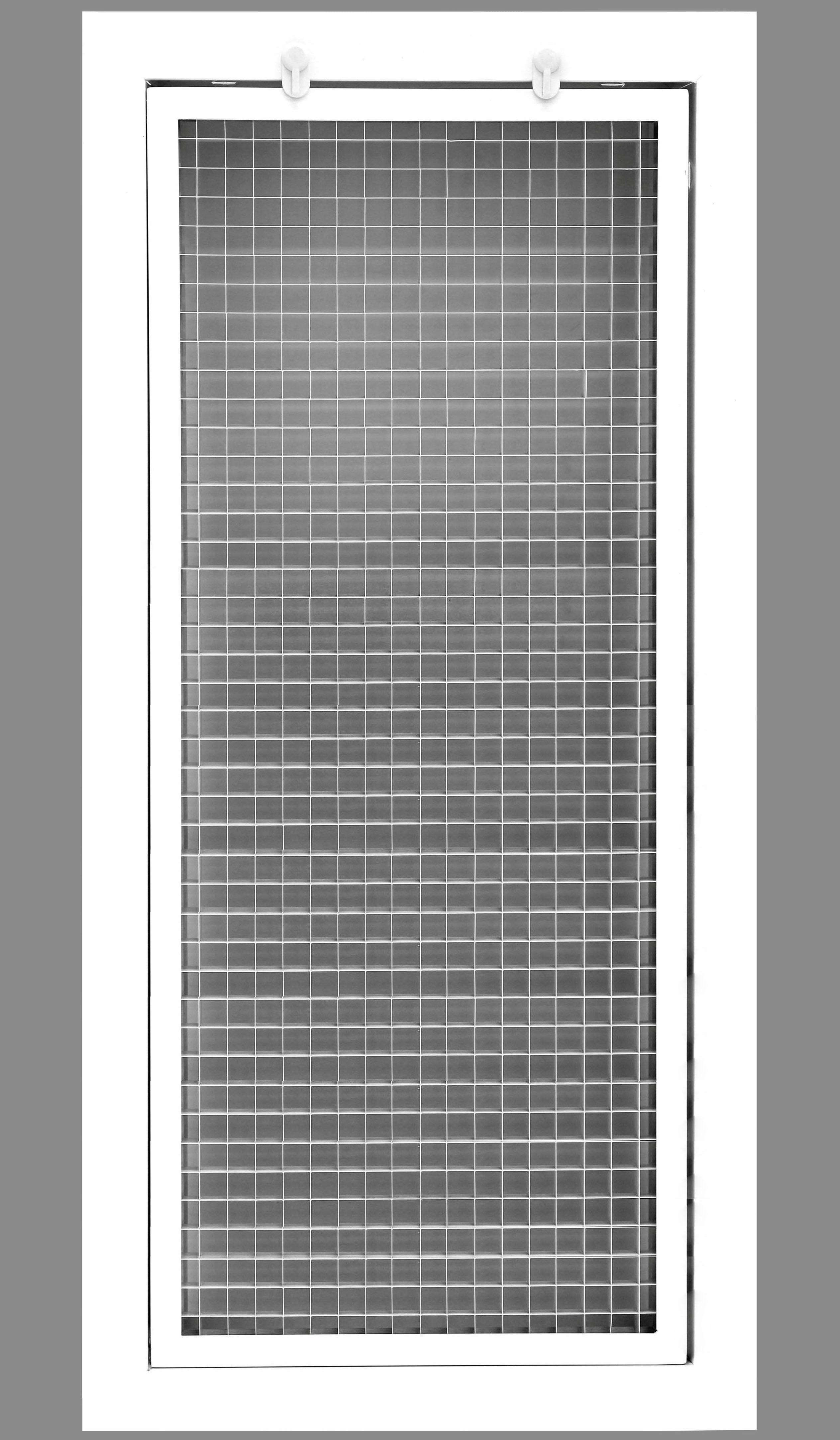 6" x 28" Cube Core Eggcrate Return Air Filter Grille for 1" Filter ...