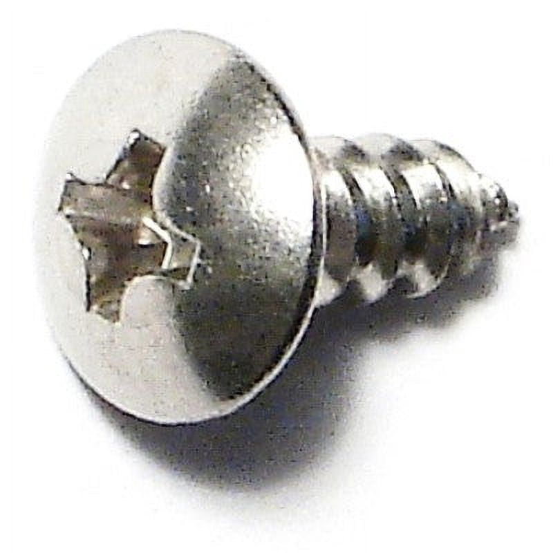 #6 x 3/8" 18-8 Stainless Steel Phillips Truss Head Sheet Metal Screws ...