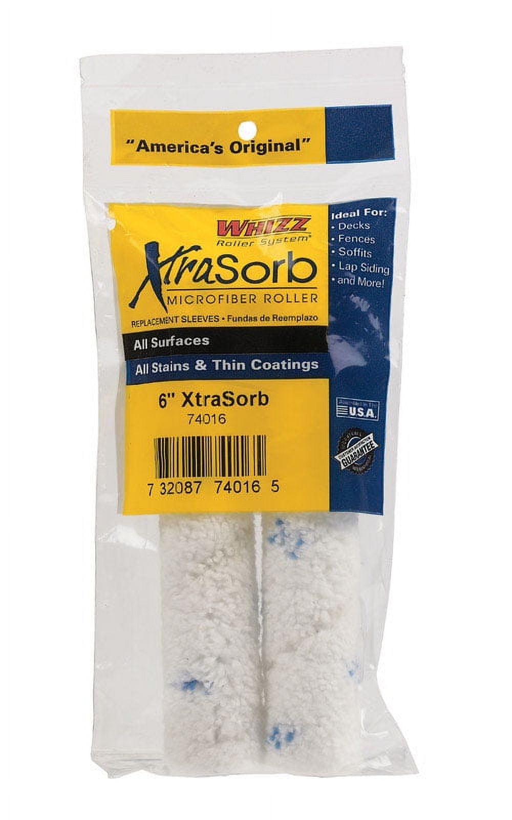 6" x 3/8" Nap Work Tools International 74016 Whizz Microfiber Mini ...