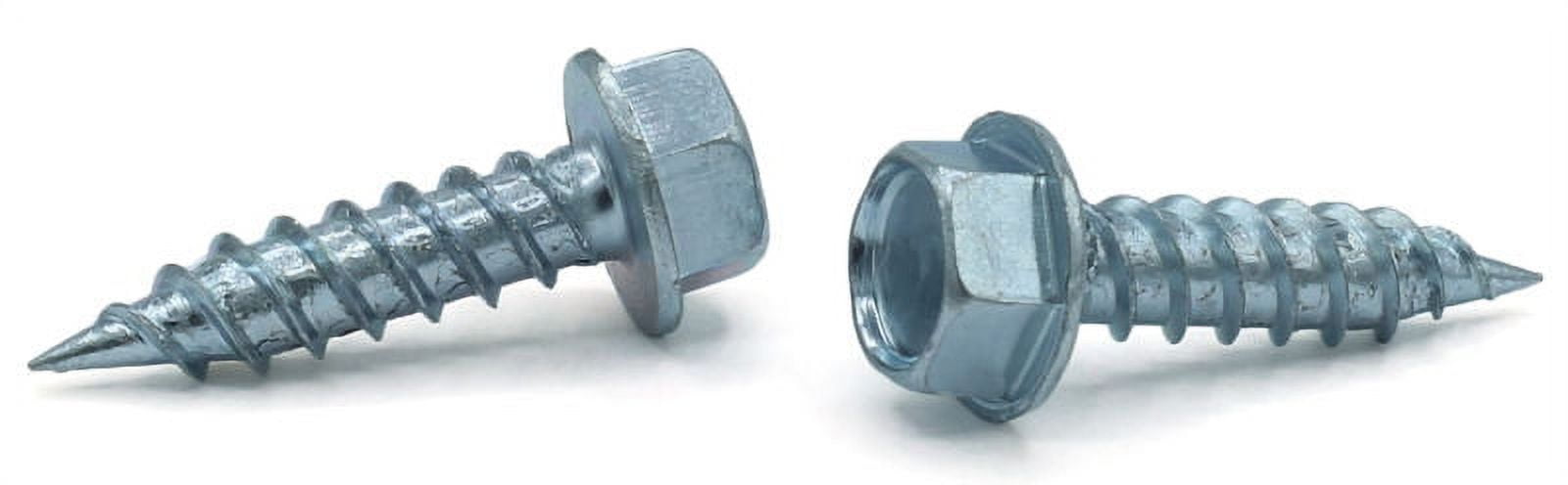 #6 x 3/8" Self-Piercing Screws / Unslotted / Hex Washer Head (1/4" AF ...