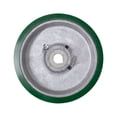 6" x 3" Poly Tread on Cast Iron Keyed Drive Wheel - 26mm Bore - Service ...