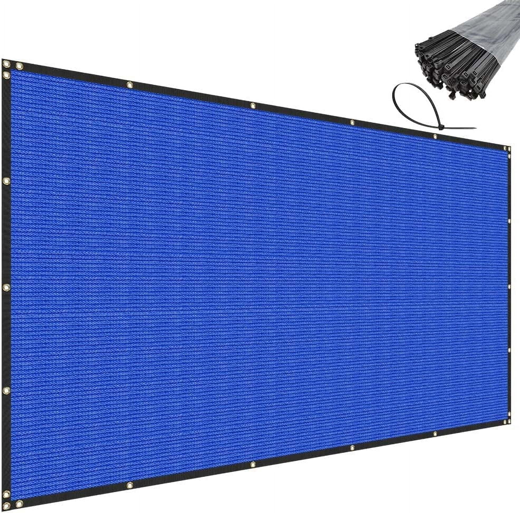 6' x 33' Blue Privacy Fence Screen, Heavy Duty Windscreen Net Shade ...