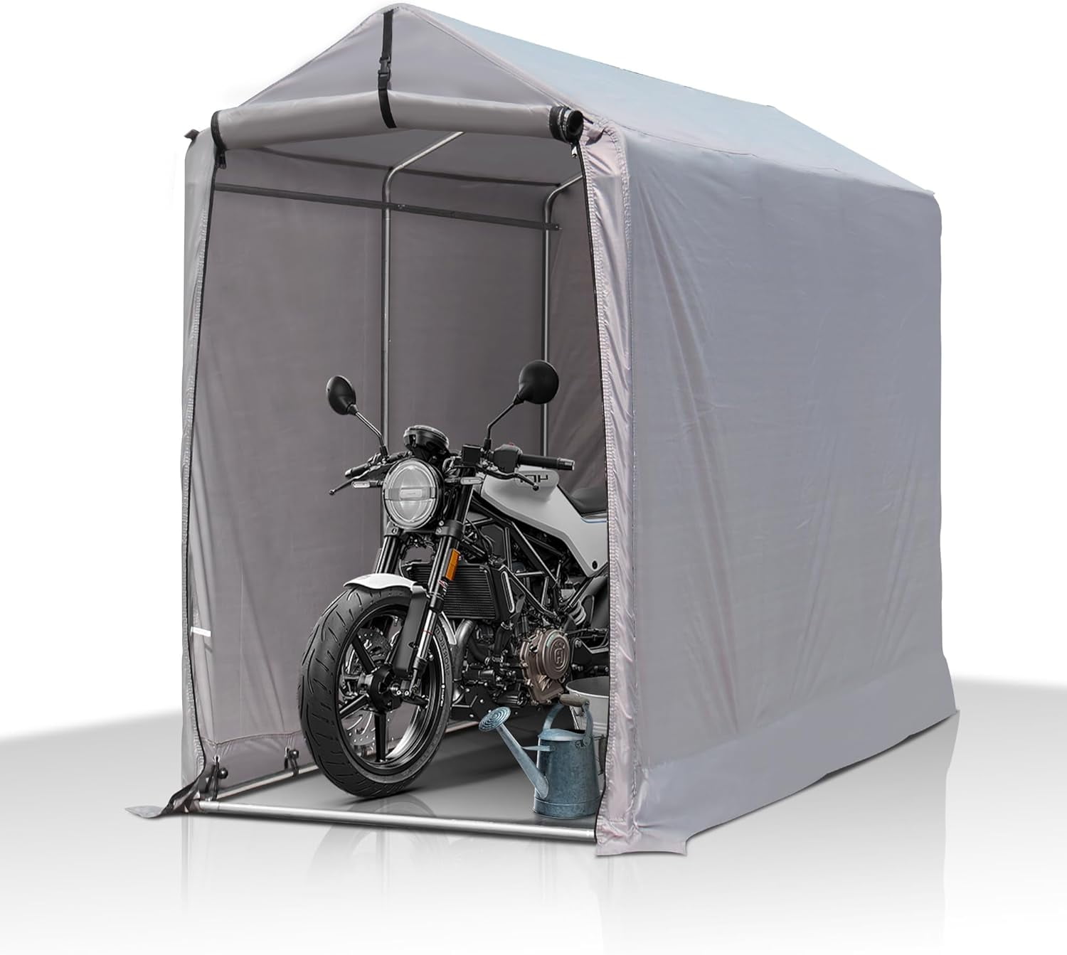 6 x 3ft Cycle Storage Shelter Shed - Outdoor Bike Shed with Roll-up ...