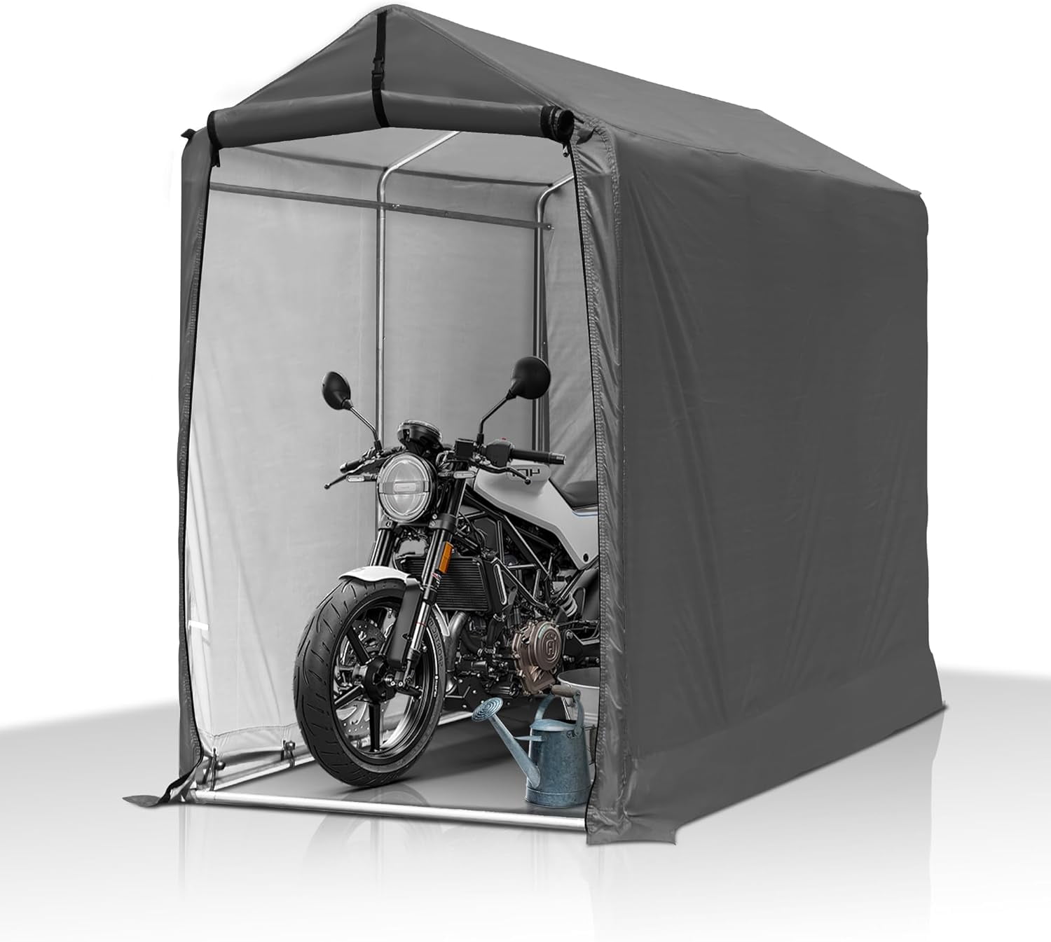 6 x 3ft Outdoor Cycle Storage Shelter - Bike Shed with Roll-up Door ...