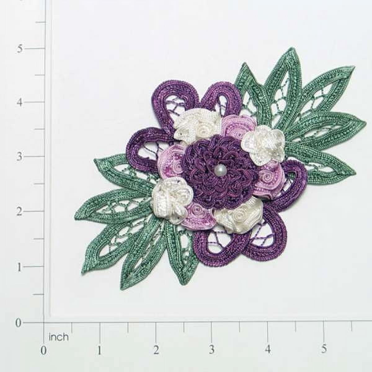 6" x 4" Craft Bouquet Accent Elizabeth Applique/Patch - Walmart.com