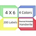6" x 4" Large Moving Labels for Boxes Color-Coded Label Stickers for ...