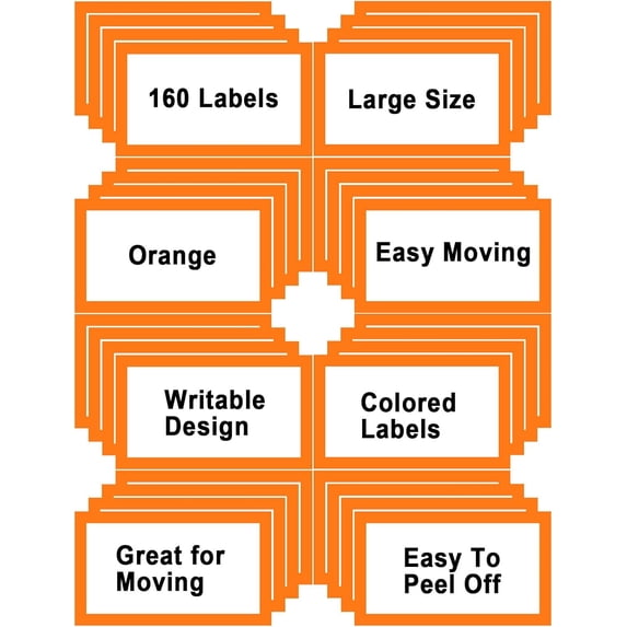 6 x 4 inch Large Moving Labels for Boxes, Blank Moving Boxes Labels ...