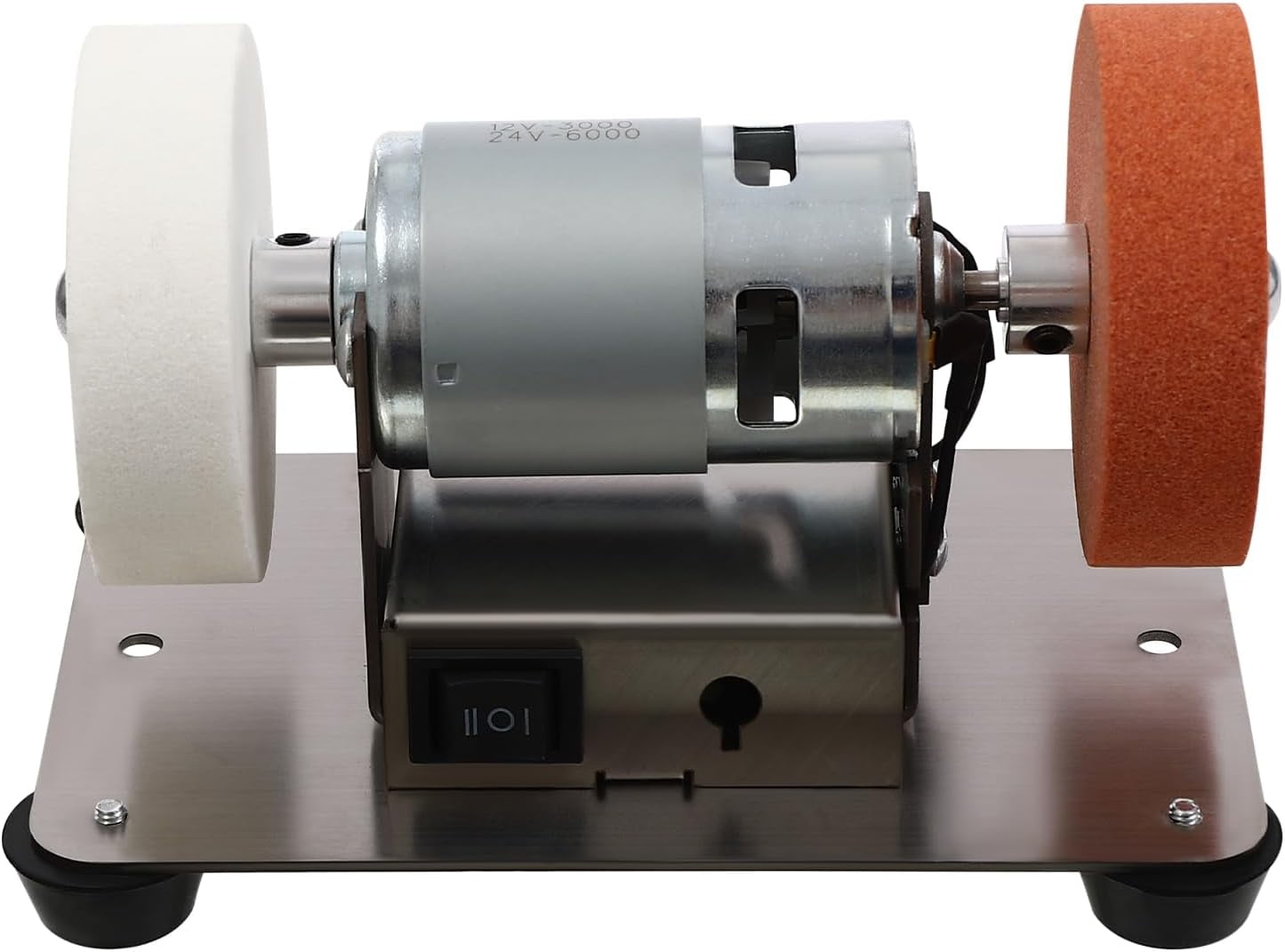 6 x 4 x 4in Mini Belt Sander, 96W Electric Benchtop Sander, 7 ...