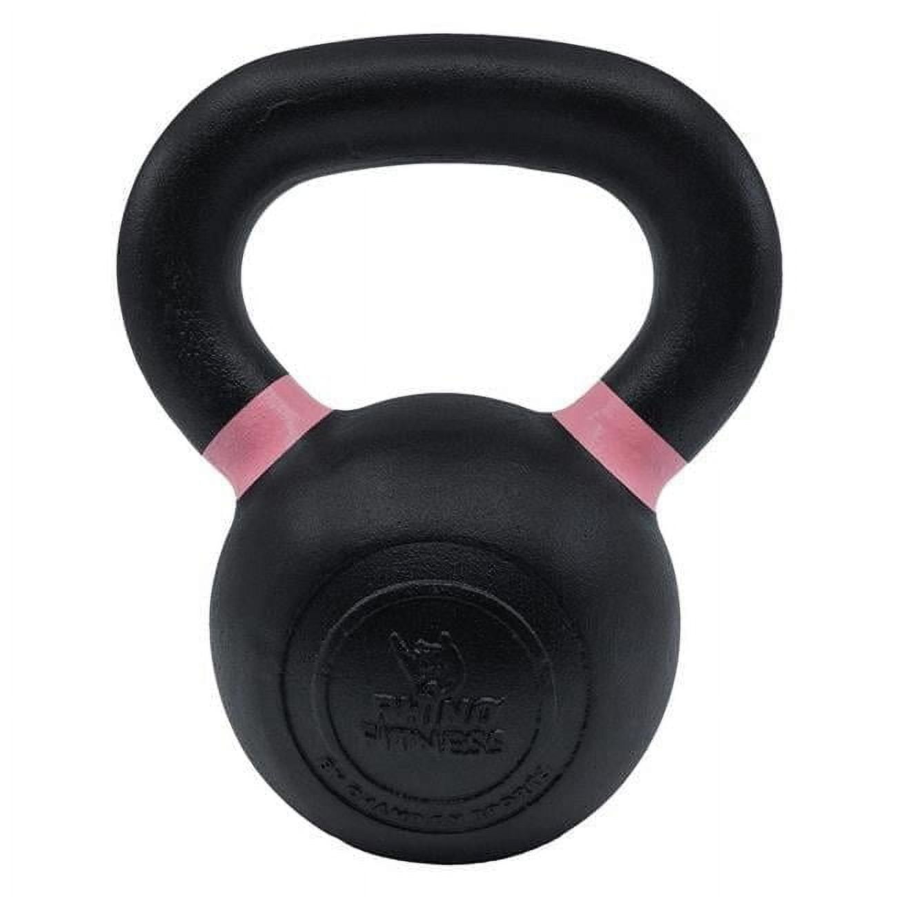 6 x 4 x 8 in. 20 lbs Iron Kettlebell with Pink Handles - Walmart.com