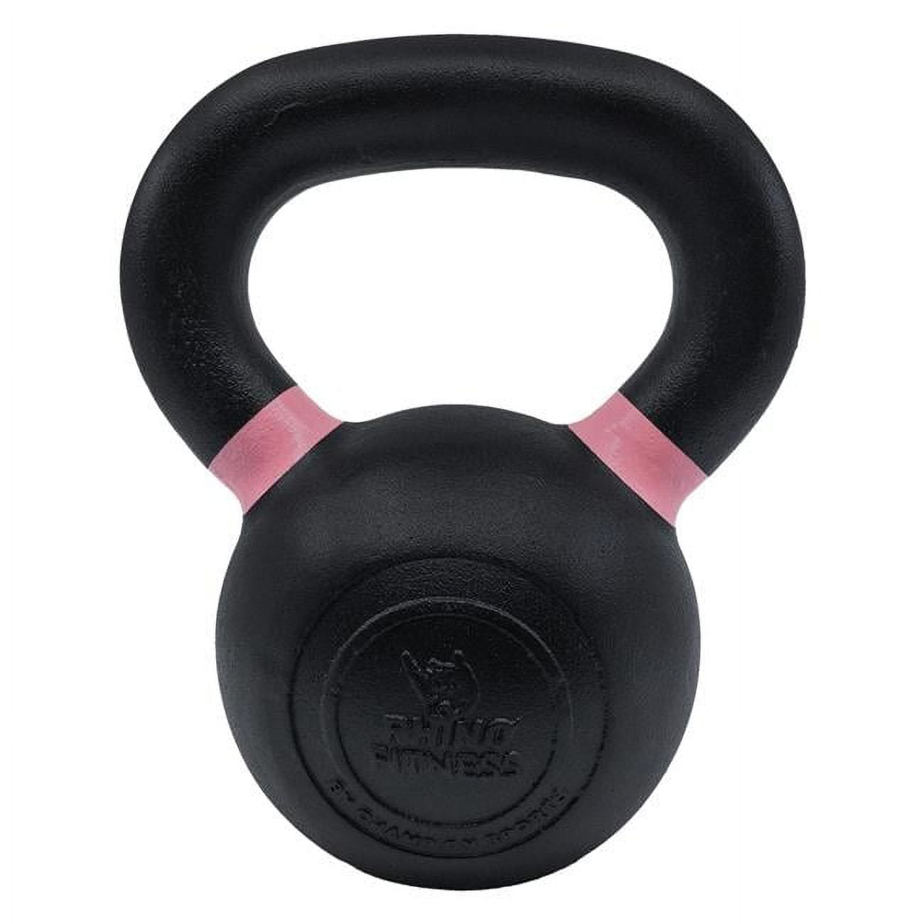 6 x 4 x 8 in. 20 lbs Iron Kettlebell with Pink Handles - Walmart.com