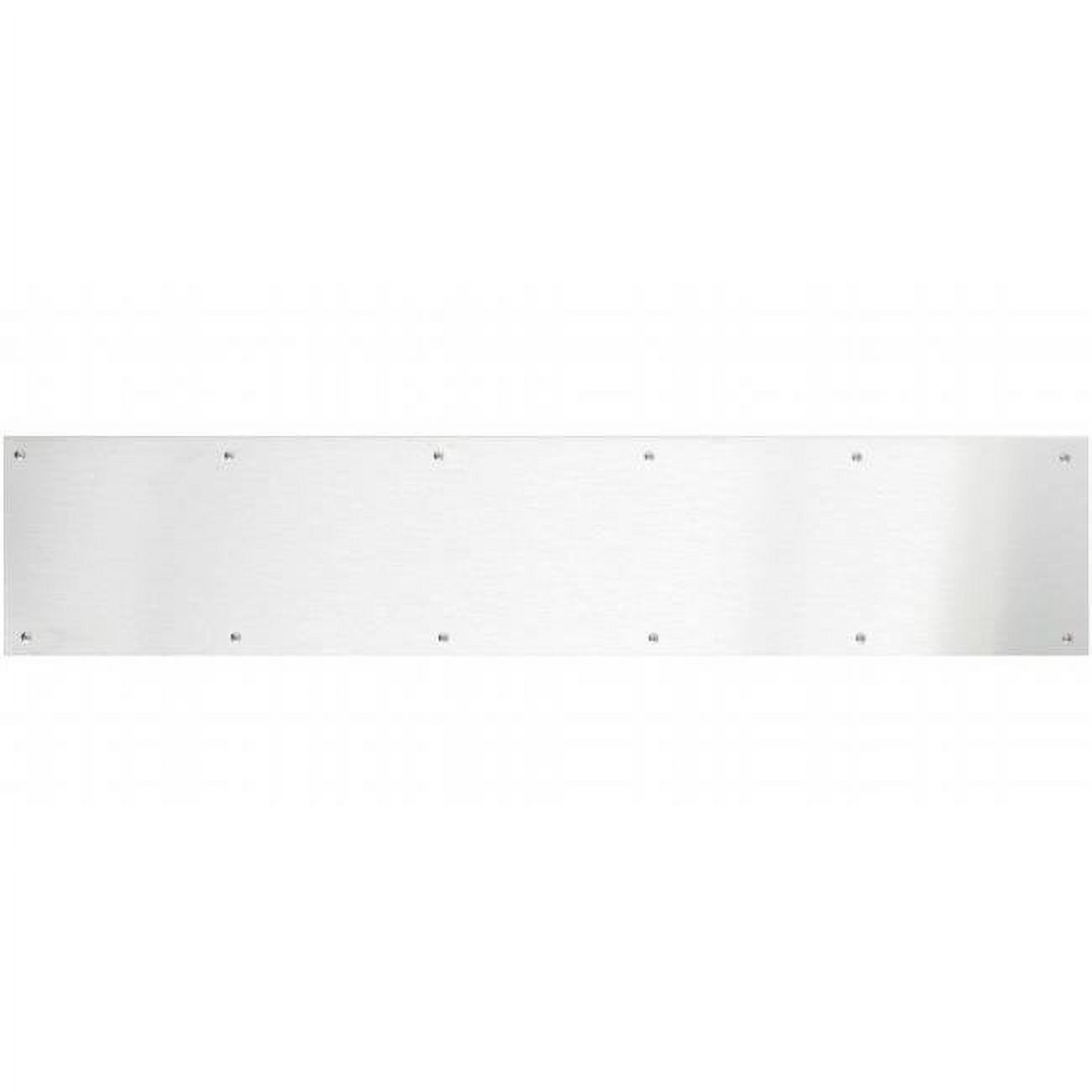 6 x 40 in. Screw Mount Satin Stainless Steel Kick Plate - Walmart.com